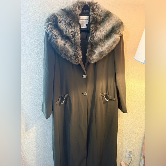 Aussie Austine | Jackets & Coats | Elegant Faux Fur Collar Trench Coat ...